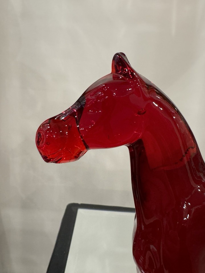 Heisey by Mosser Ruby Red Show Horse | eBay