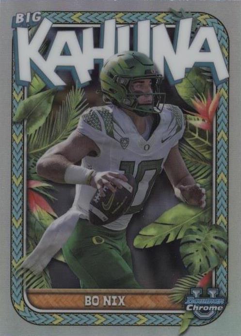 2023 Bowman University Chrome Bo Nix #TBK-24 for sale | eBay