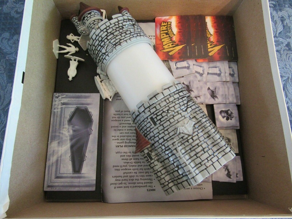 Vampire Hunter Board Game by Milton Bradley MB with Electronic Tower ...