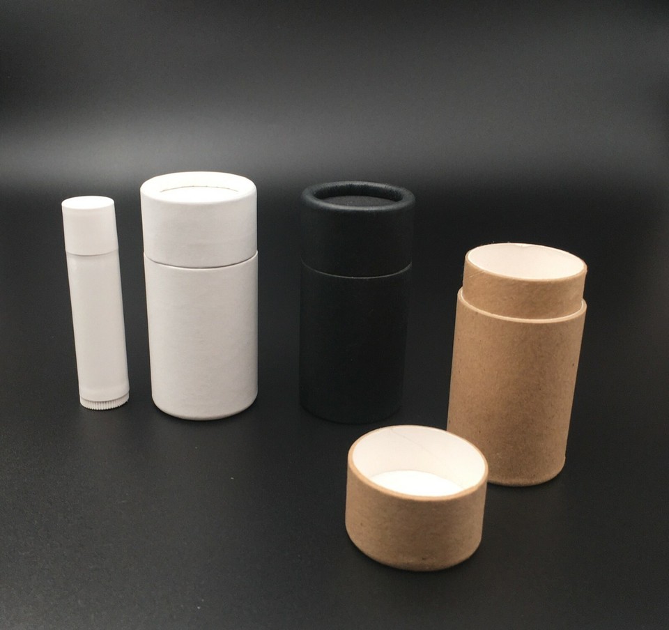 50 Eco Balm Tubes 1.25oz 35g - Kraft Paper Cardboard Push-Up Cosmetics ...