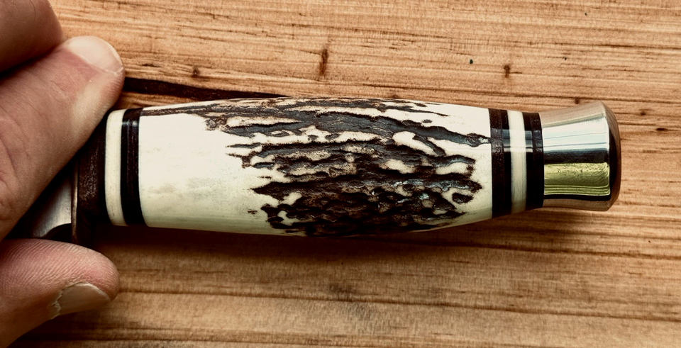 PUMA STAG PATHFINDER GERMAN KNIFE #116300 w/LEATHER SHEATH. 09/RC-FREE ...