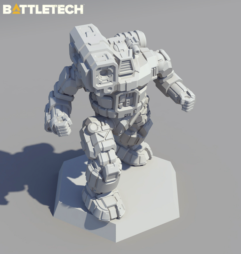 Battletech Hunchback Miniature Mech NO Cards Inner Sphere Urban Lance ...