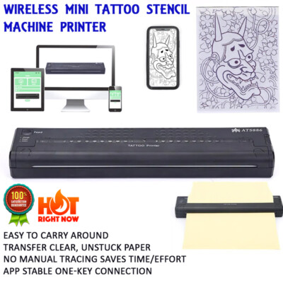 USB Portable Rechargeable Tattoo Transfer Stencil Machine Thermal ...