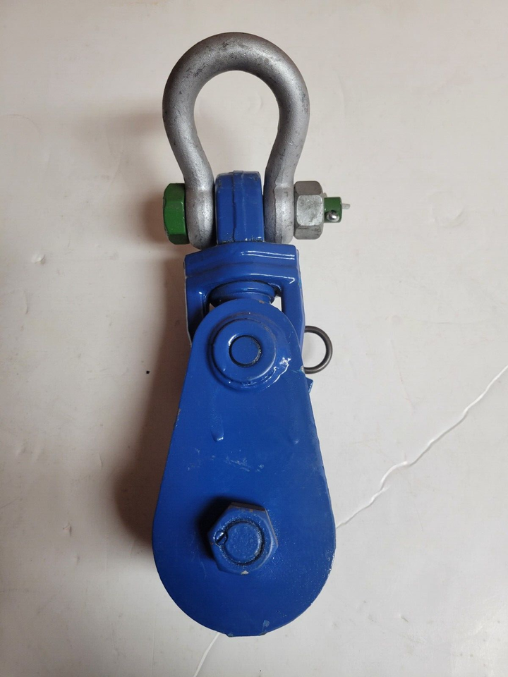 VanBeest 15 Ton-12" Single Sheave Snatch Block w/shackle for wire rope ...