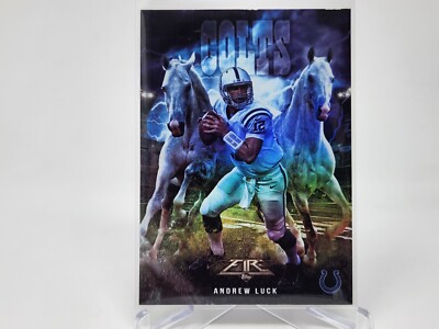 2015 Topps Fire Football #ITW-AL Andrew Luck Into the Wild EX | eBay