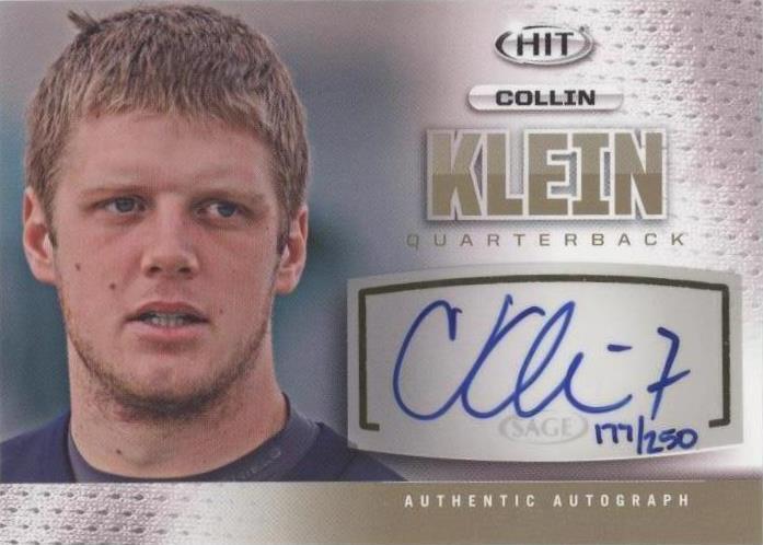 2013 SAGE Hit - Autographs Collin Klein #A3 Gold /250 (AU, RC) for sale ...