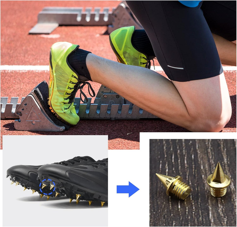 30PCS 7Mm Track Shoe Spikes with Spike Wrench Replacement Steel Spikes ...