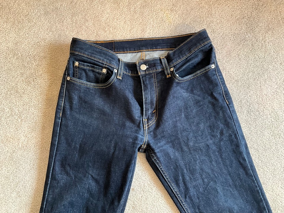 Levis Mens Jeans 511 W31 L31 (Hemmed) Dark Blue Denim | eBay Australia