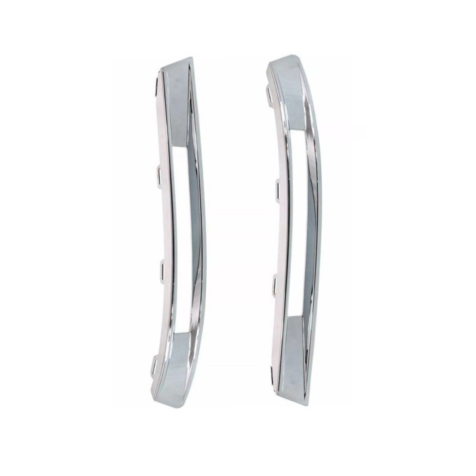 For Mercedes C63 W204 2012 2014 Front Fog Light Cover ABS Silver ...