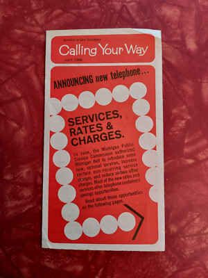 1968 Michigan Bell Calling Your Way brochure | eBay