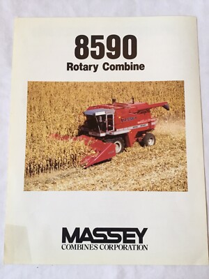 massey ferguson 8590 rotary combine original sales advertisement ...