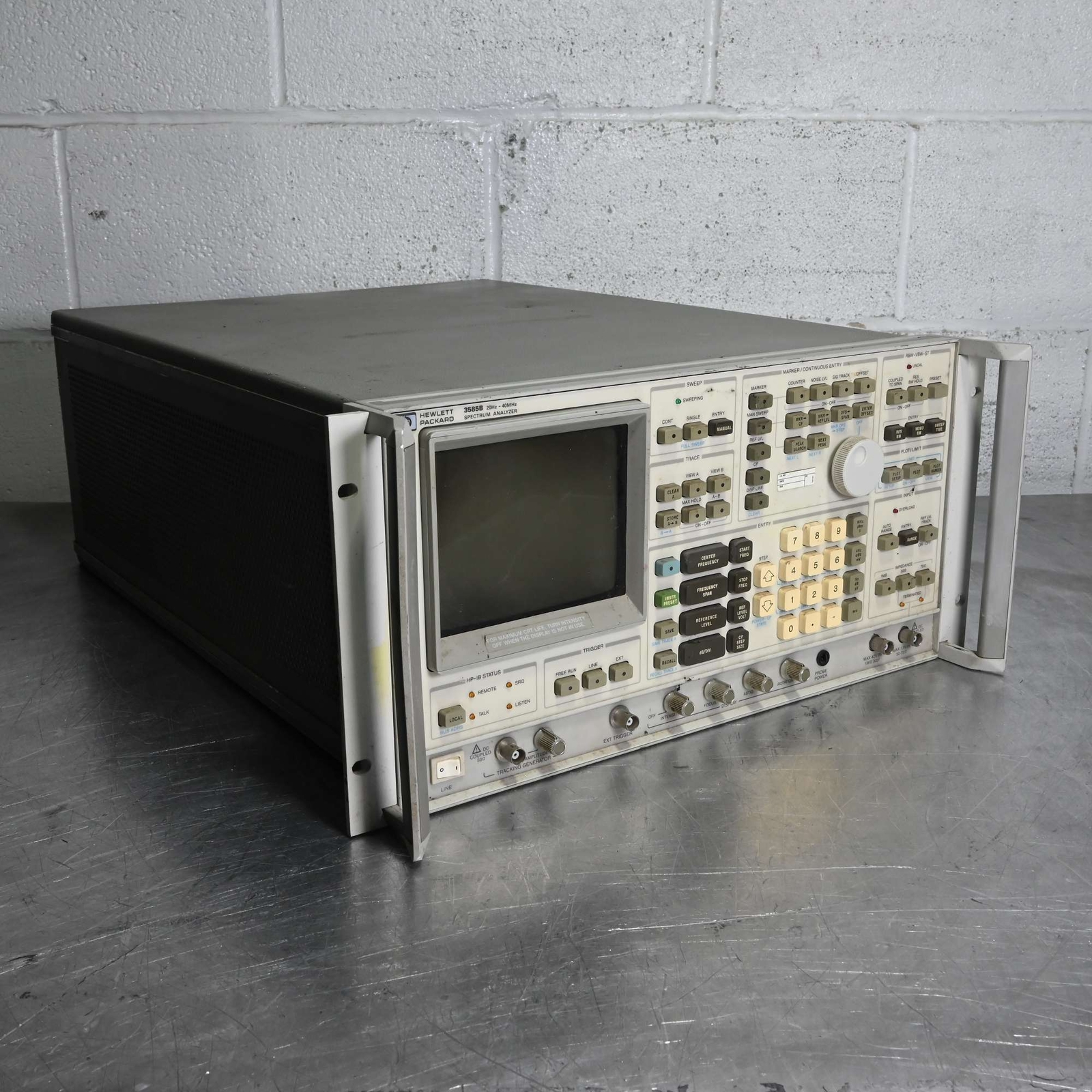 HP Hewlett Packard 3585B Spectrum Analyzer 20Hz-40MHz Parts or Repair ...