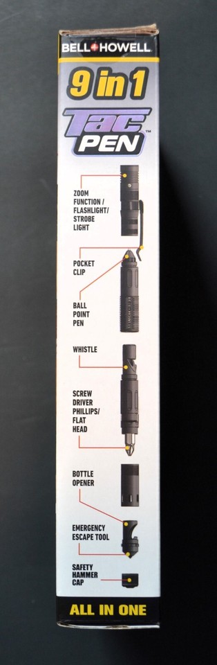 Tac Pen by Bell+Howell Aluminum 9 in 1 Multitool | BRAND NEW | eBay