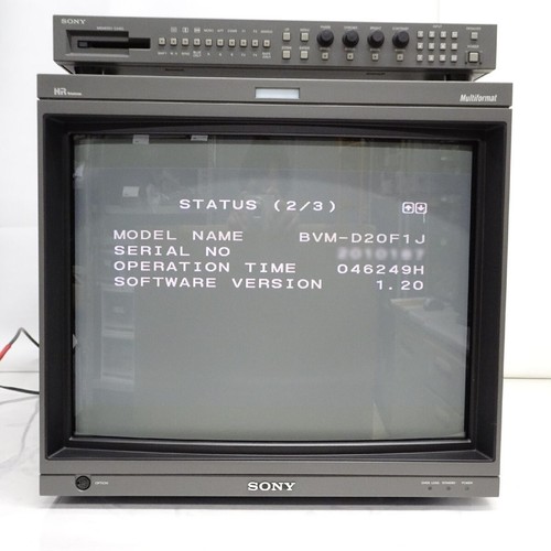 SONY BVM-D20F1J 20 type master monitor w/ BKM-10R (41HD HD-SDI/21D D1 ...