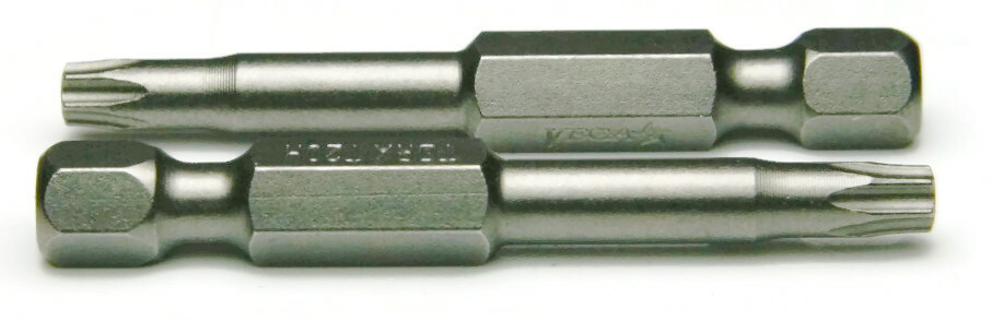 Torx Security Tamper Proof Power Bits with Pin S2 Modified Steel T10 ...
