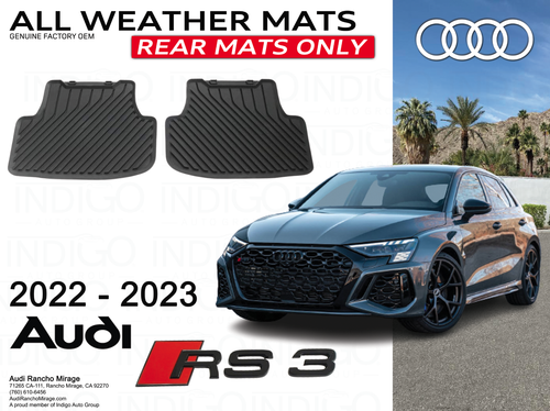 2022-2023 AUDI RS3 GENUINE FACTORY OEM REAR ONLY All-Weather Black ...