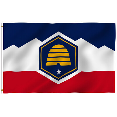 100D 3x5 Feet New Utah State Flag - New Utah UT Flags Polyester | eBay
