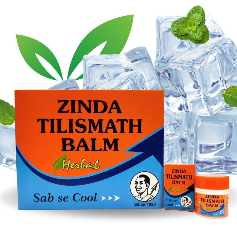 Zinda Tilismath Balm (Pack Of 6) Pain Relief Herbal Ayurvedic Ointment ...