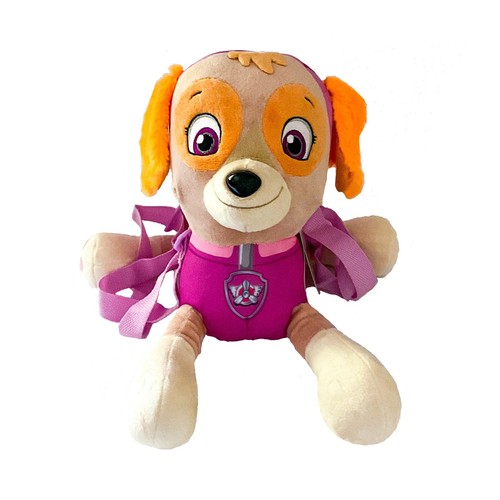 Paw Patrol Skye Plush Backpack Large Kids Stuffed Animal Girls Bag Pink ...