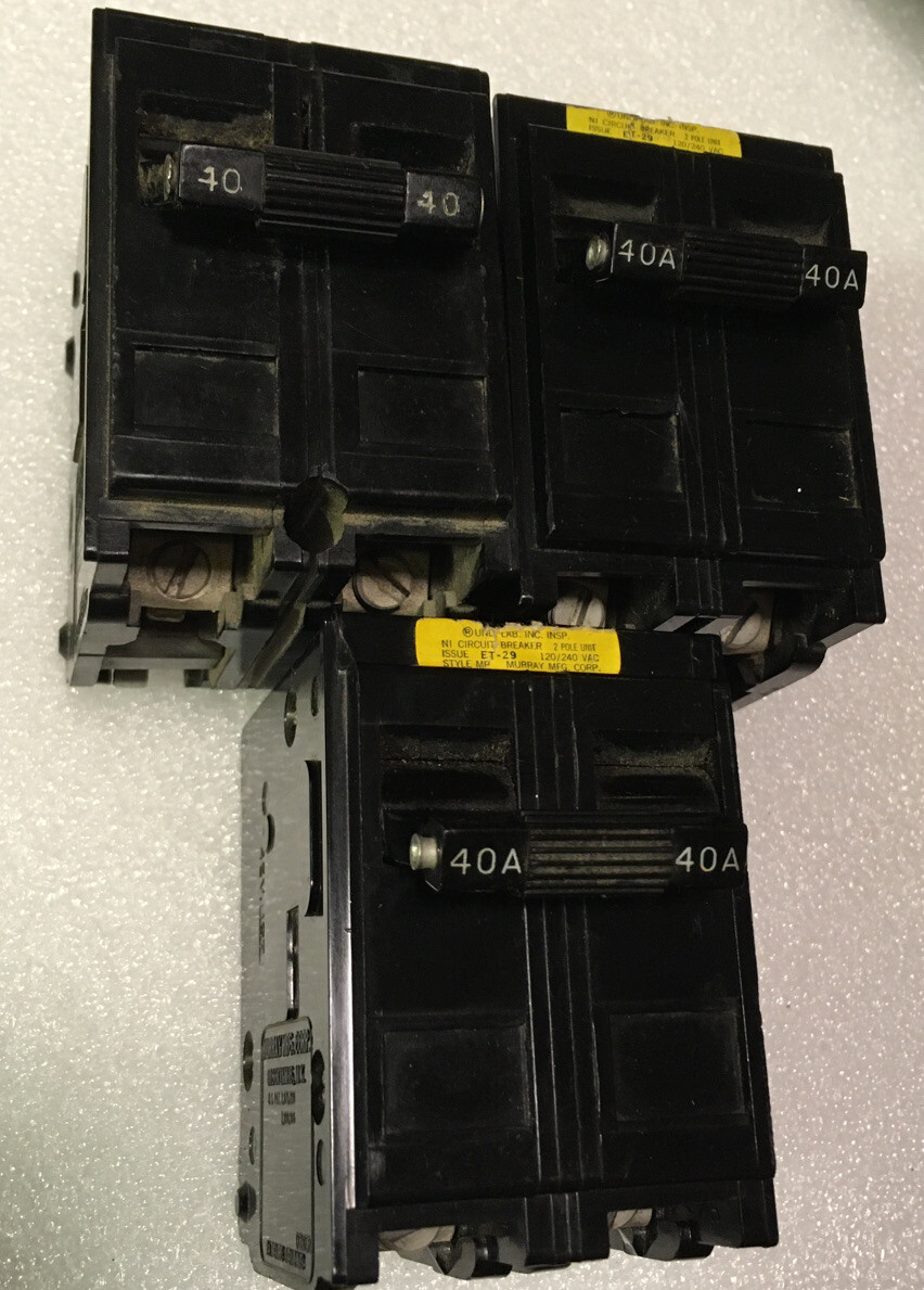 MURRAY, MP240 2 Pole 40 Amp 120 Volt Breaker old style 2P 40A MP-240 | eBay