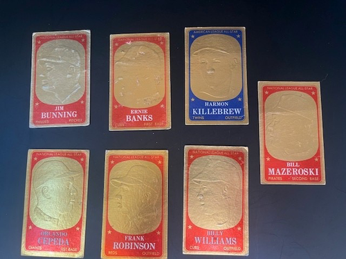 1965 Topps Gold Embossed All Star Baseball lot of 32 w/ many HOF | eBay