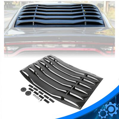 Rear Window Louver Cover Sun Shade Vent ABS For Dodge Charger 2011-2023 ...