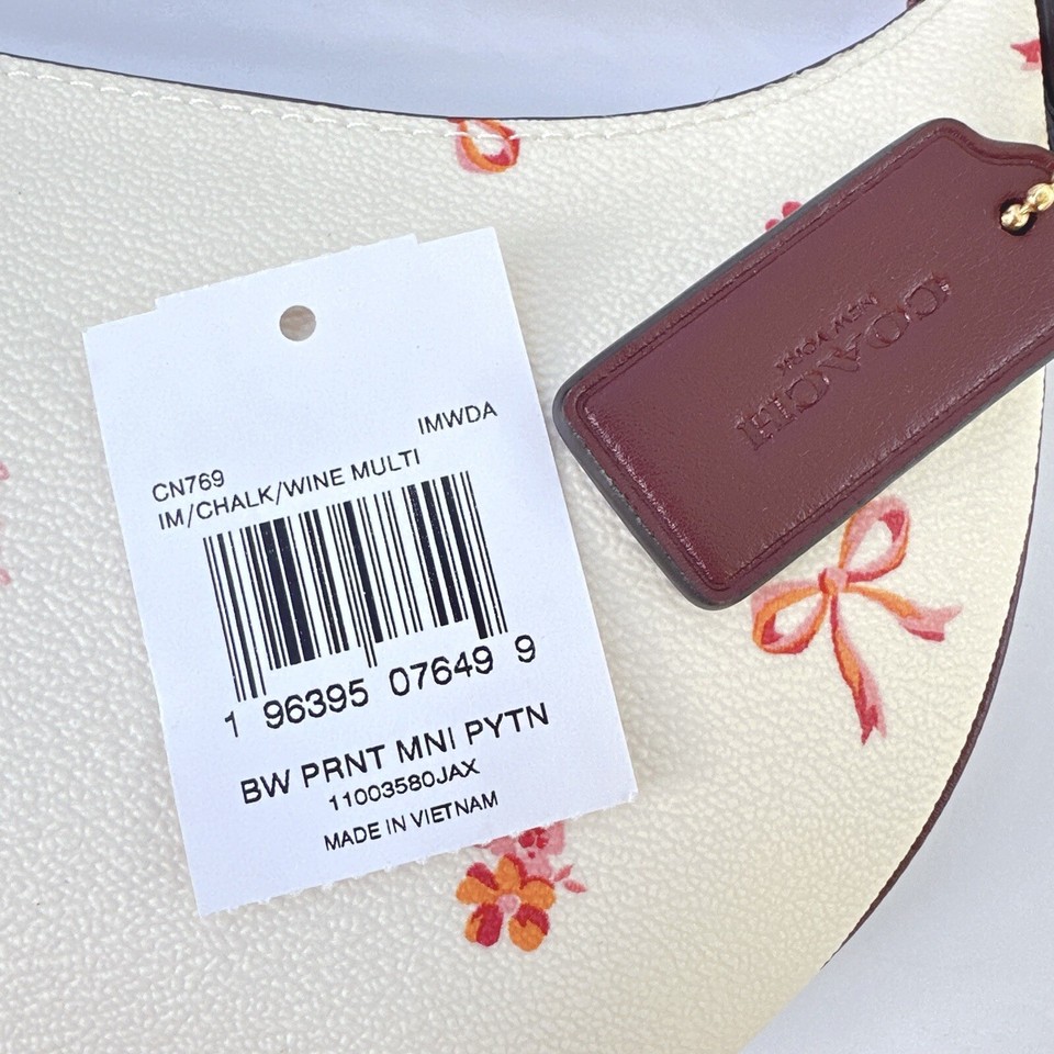 NWT COACH Mini Payton With Bow Print CN769 | eBay