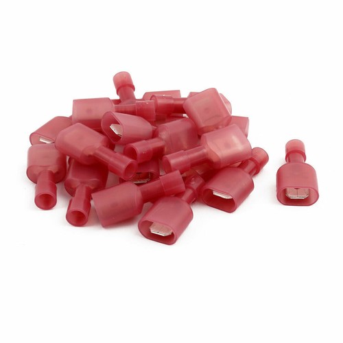 20Pcs 22-16AWG Wire Insulated 6.3mm Male Spade Crimp Terminal Connector ...