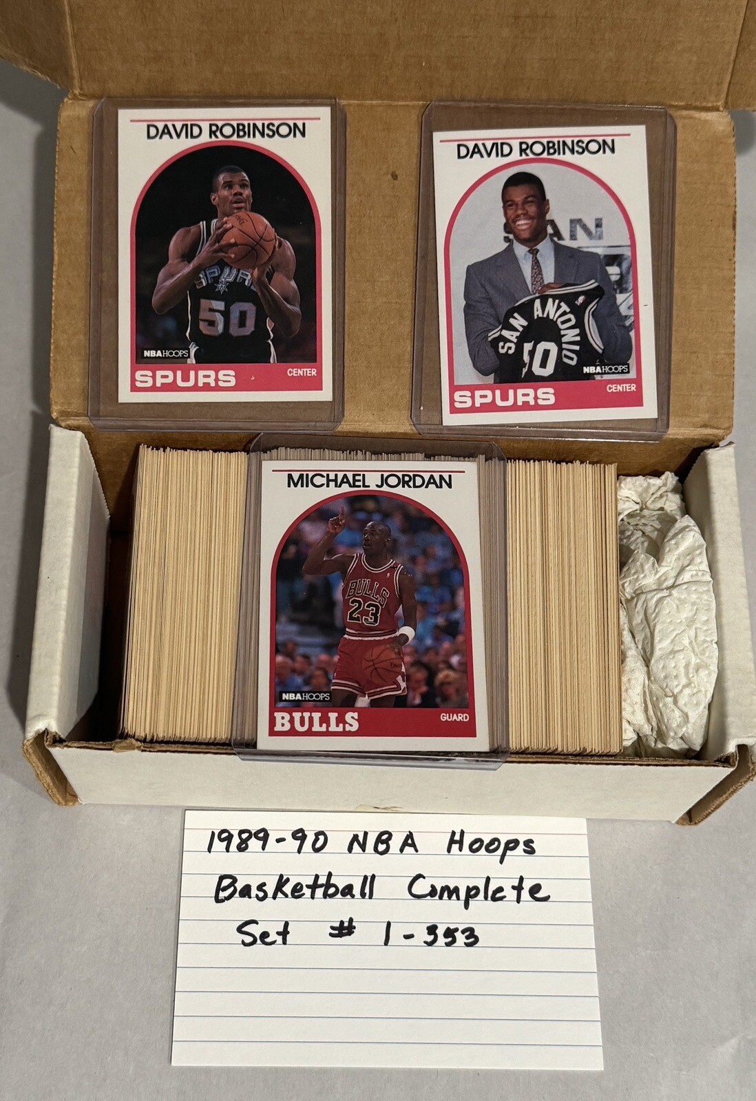 1989 -90 HOOPS BASKETBALL CARD SET # 1-353 David Robinson Rookie RC | eBay