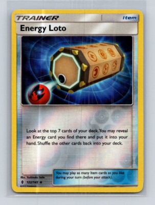 SM - Guardians Rising #122/145 Energy Loto Uncommon Pokemon Rev Holo | eBay