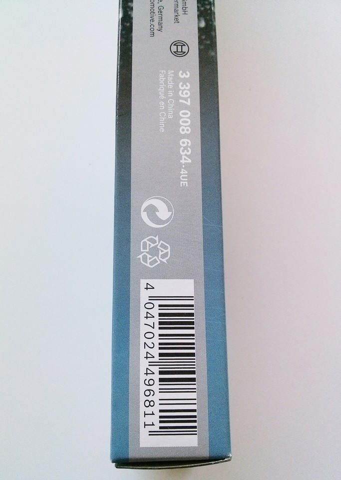 BOSCH wiper blade 3397008634 - 4UE REAR A282H | eBay