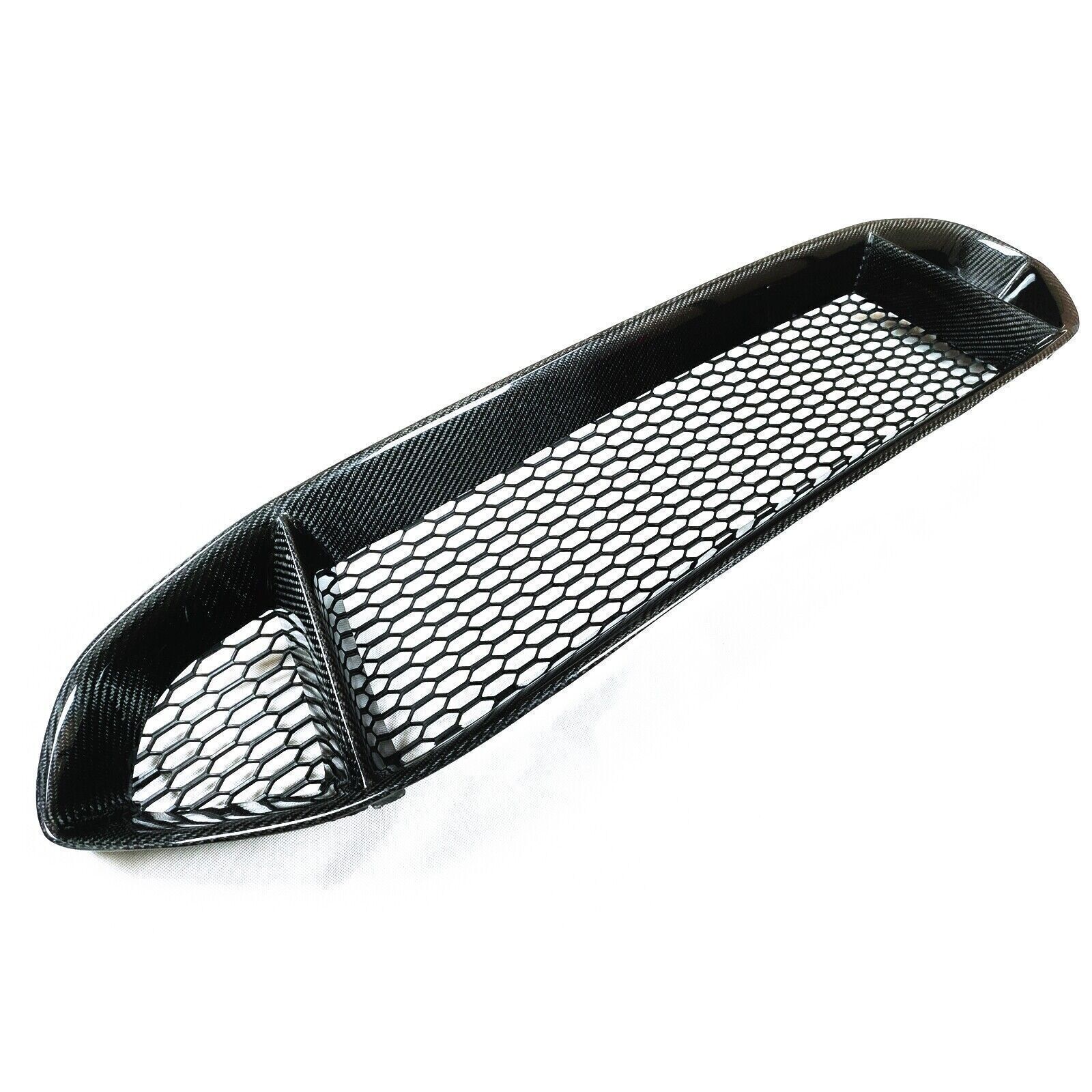 Black Front Bumper Grille Mesh Carbon Fiber For Ford Mondeo Fusion 2017 ...