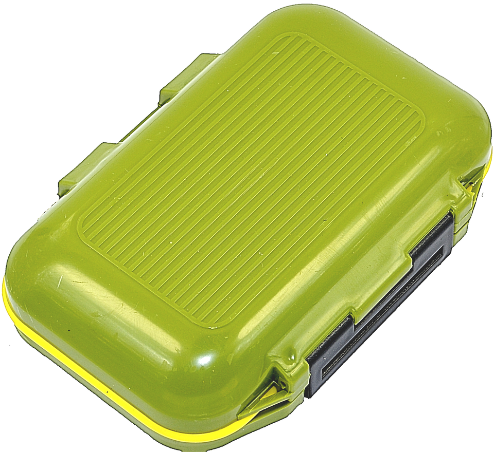 Fishing Tackle Box Storage Case 2 Layer Waterproof Fly Hard Plastic ...