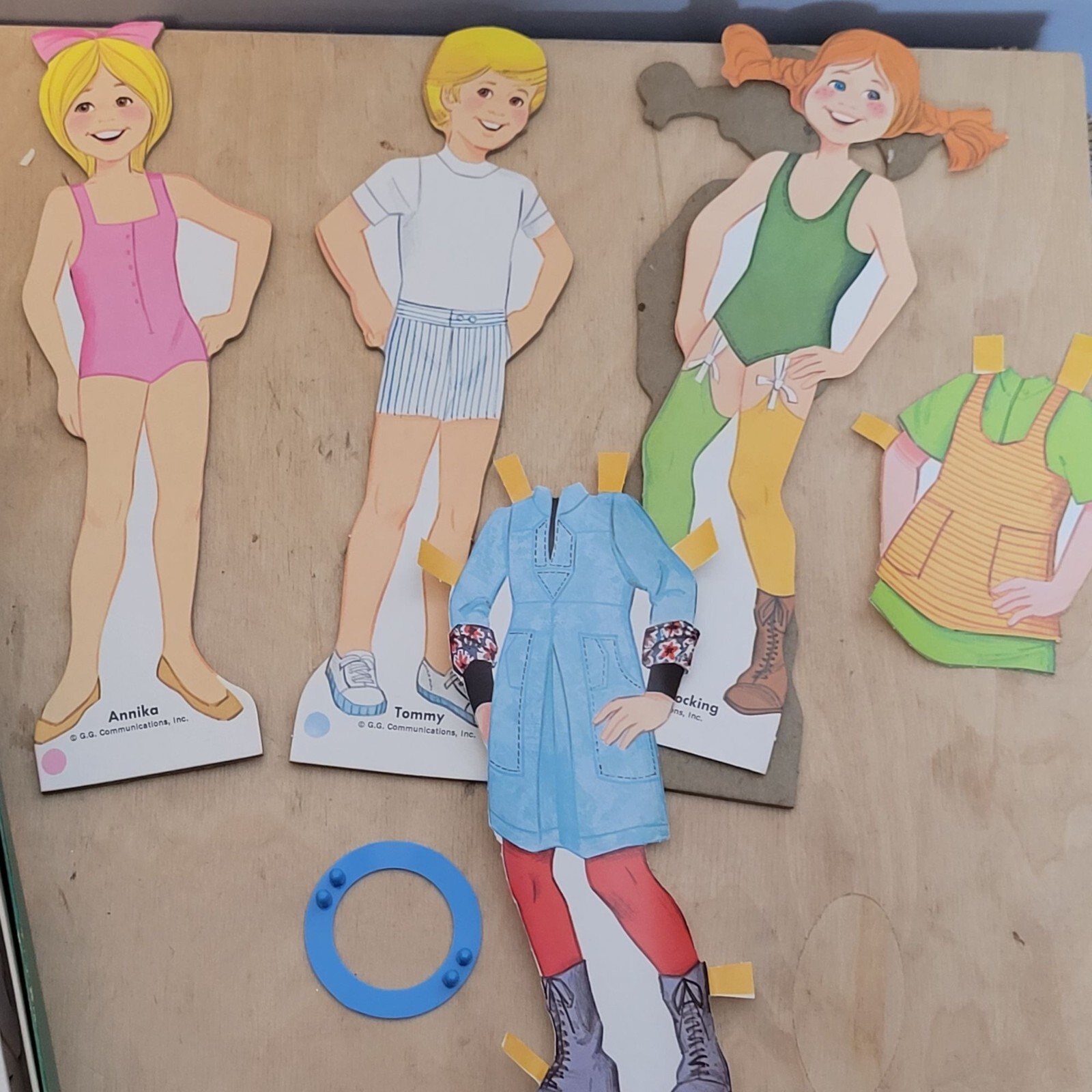 Vintage Pippi Longstocking Paper Doll Set Whitman 1976 Partially Cut | eBay