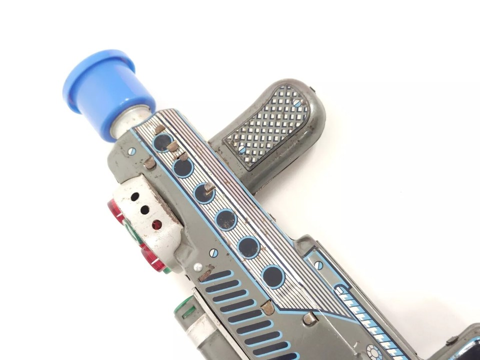 Vintage T.N. Nomura Atomic Ray Gun Tinplate Space Tin Toy Raygun Rare ...