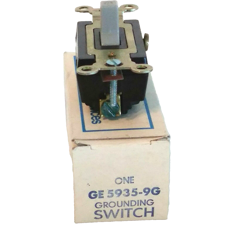 New Old Stock GE Grounding Switch GE5935-9G 15A 120-277VAC Momentary Switch Gray | eBay
