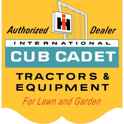 IH Cub Cadet Lawn Tractors DIECUT NEW 18" Tall Sign USA STEEL XL Size 3 ...