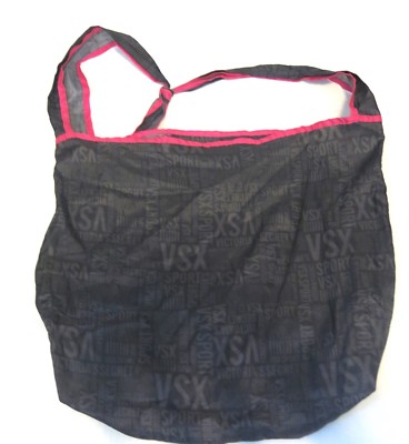 Victoria's Secret VSX Sport Black Logo Tie Shoulder Bag | eBay