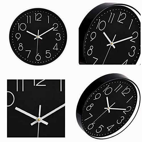 Kitchen Wall Clocks Vintage Style Non-Ticking Wall Clock Battery ...