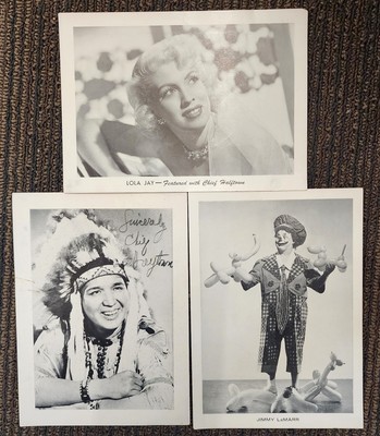 WPVI CHANNEL 6 LOLA JAY, SIGNED CHIEF HALFTOWN, AND JIMMY LAMARR PROMO ...