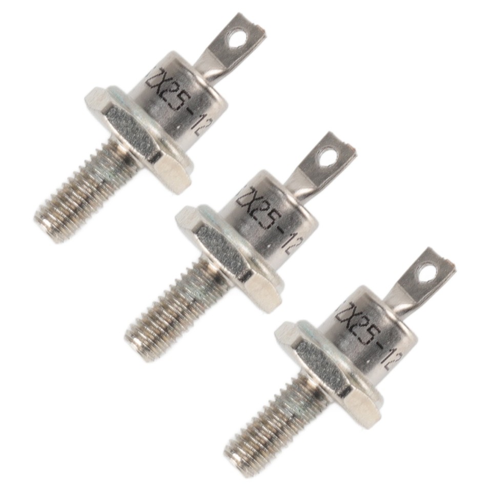 (Anode)3PCS Rectifier Diode Spiral 25A Iron High Hardness Spiral ...