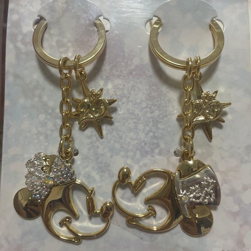 TOKYO DISNEY SEA 20th Anniversary Mickey Minnie Keychain | eBay