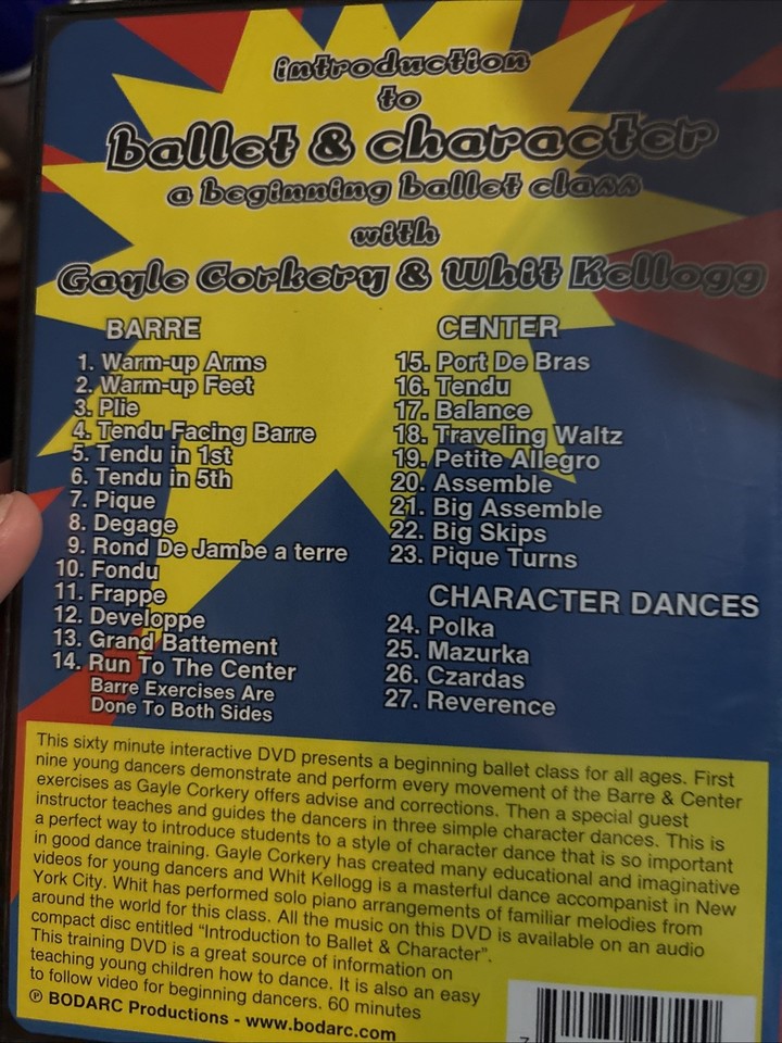 Introduction To Ballet & Character: Beginning Ballet Class DVD Gayle ...