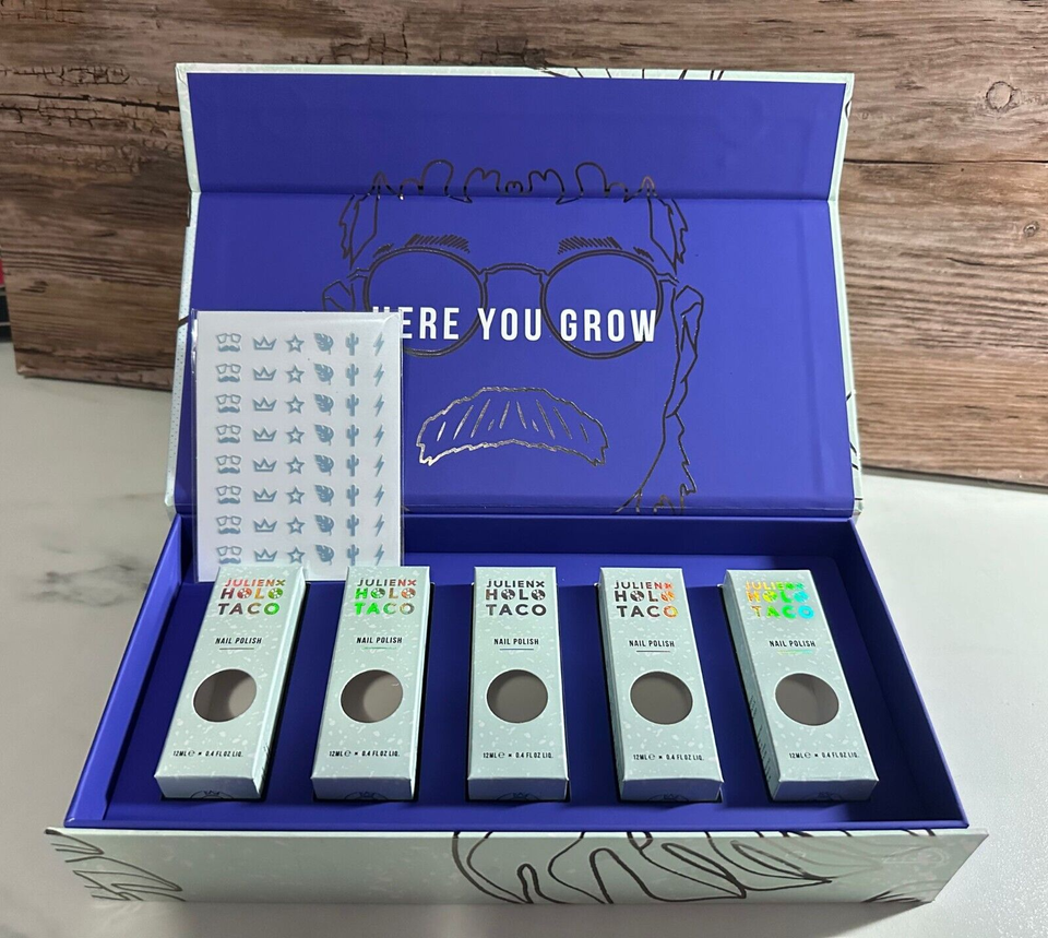 Holo Taco x Julien Collection Box Only With Unopened Nail Stickers | eBay