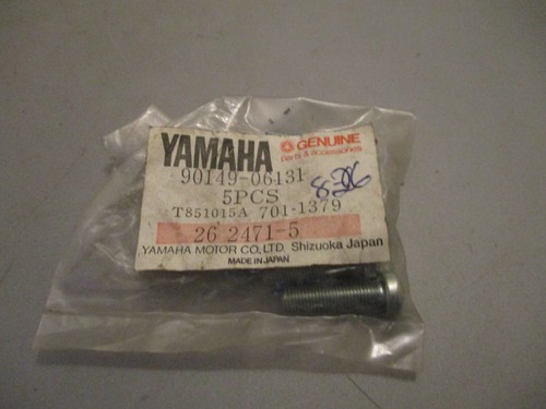 NOS Yamaha OEM Screws QTY5 76-79 RD400 96-01 YFZ350 98-01 YFM600 90149 ...