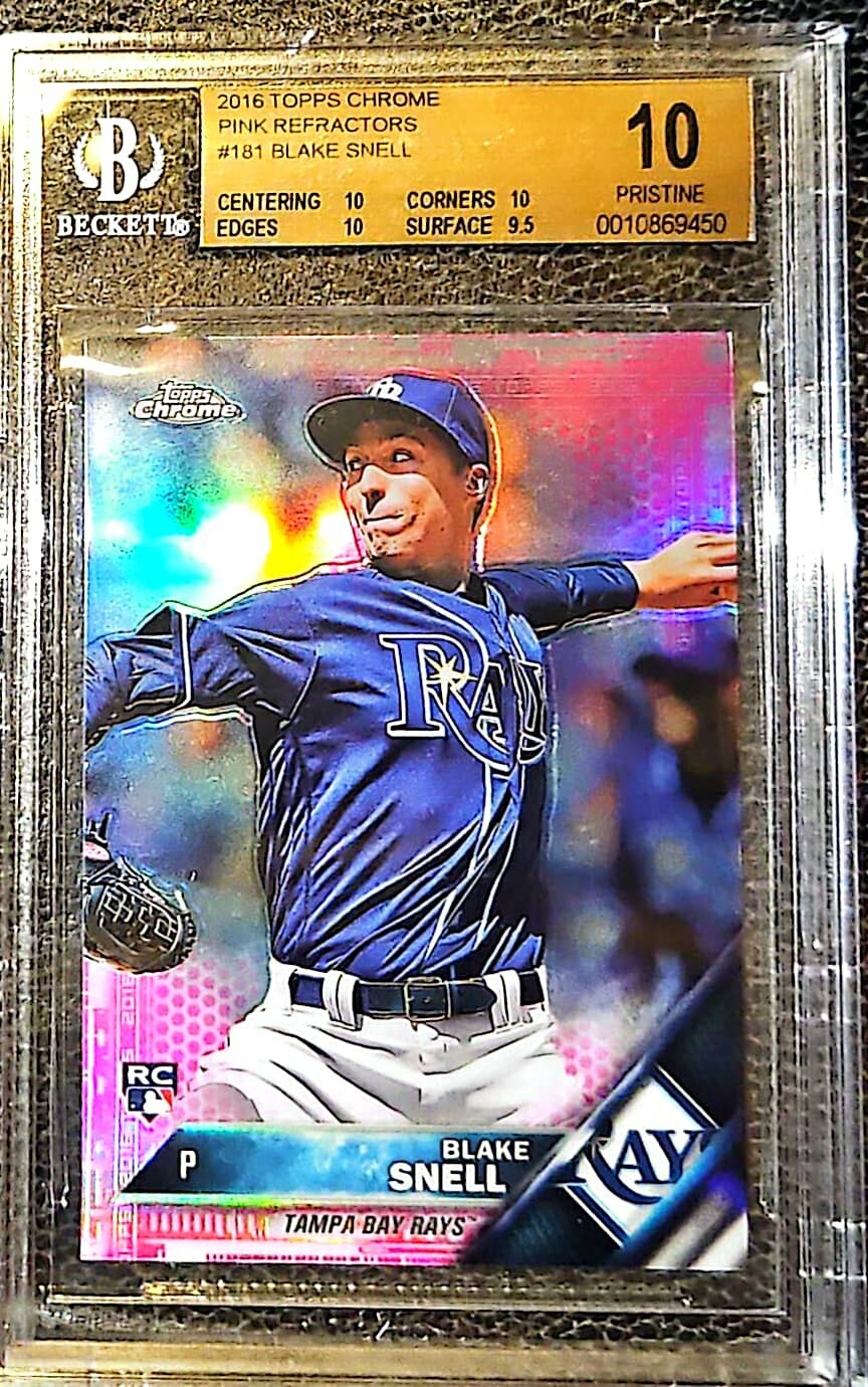 2016 Topps Chrome - Pink Refractor #181 Blake Snell (RC) for sale ...
