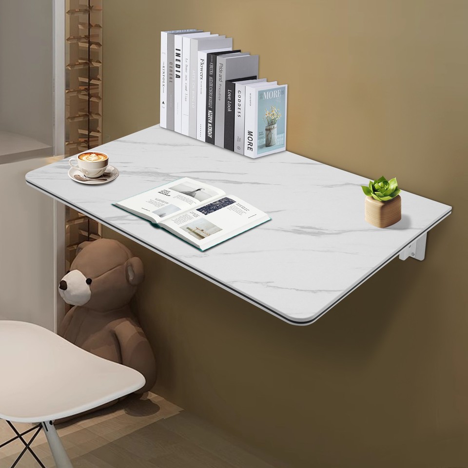 Folding Wall Desk Wall-mounted Foldable Table Wall Mounted Laptop Table Desk | eBay