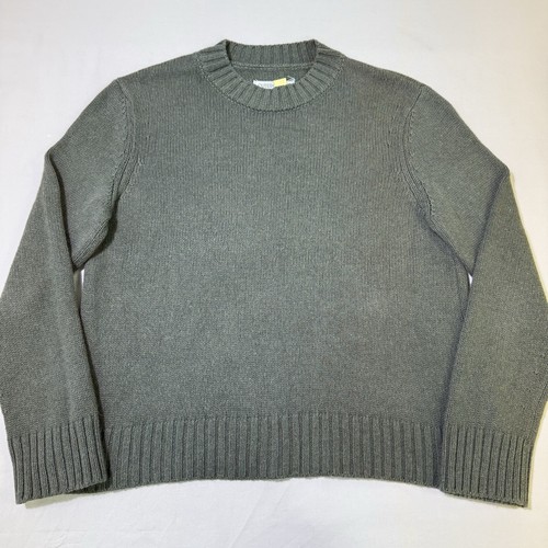 Outerknown Sweater Mens size Medium Green Organic Cotton Cashmere Blend ...