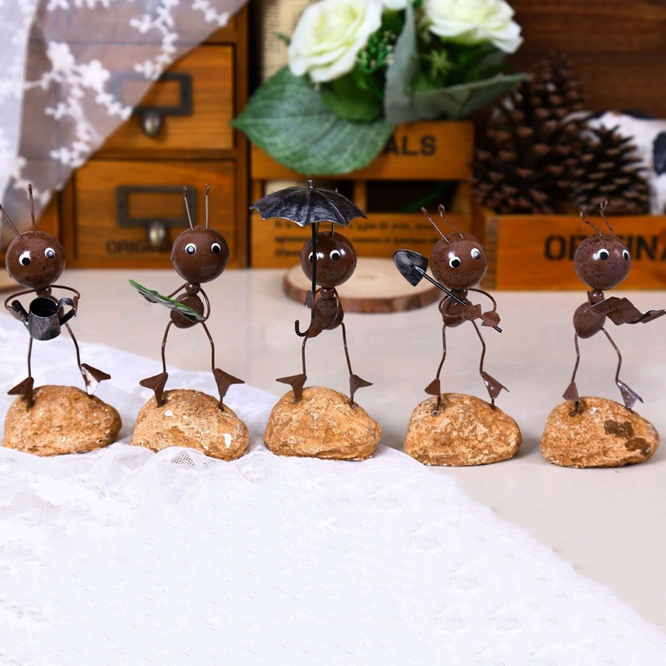 2PCS Iron Skin Ant Models Adornment Simple Ant Doll Decoration Cartoon ...