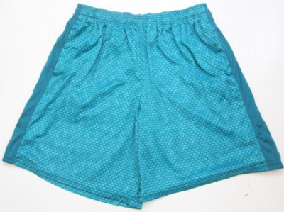XL Champion Blue Polyester Men's Athletic Shorts Extra Large 32" x 9.5 ...